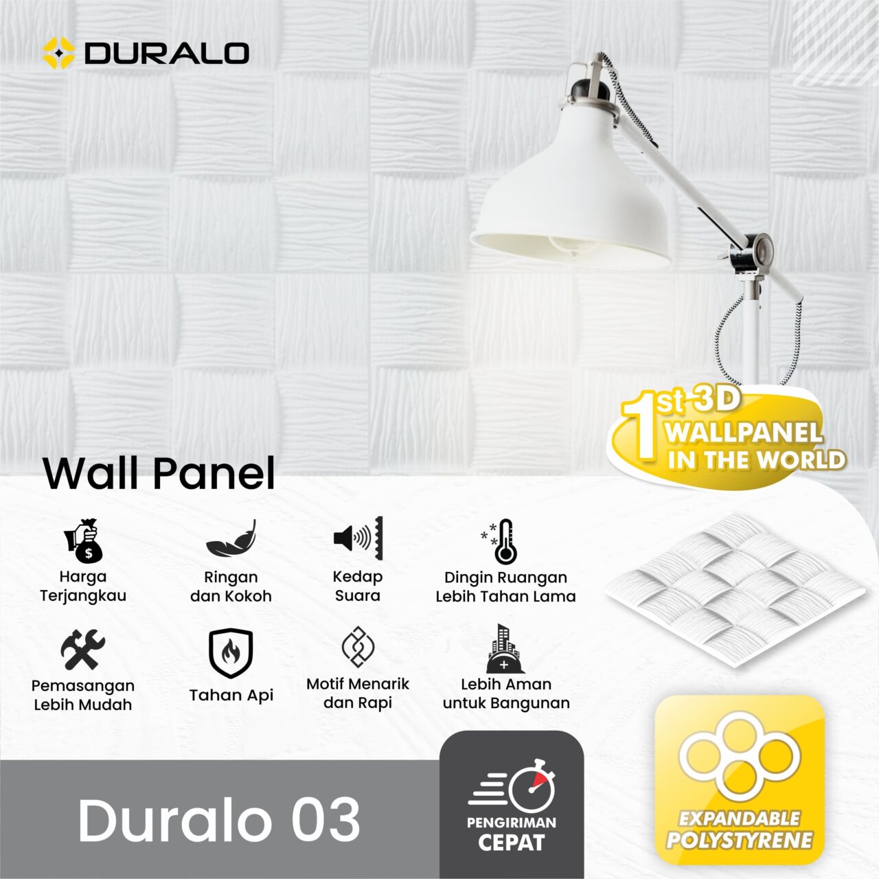PERBEDAAN WALL PANEL 3D PVC, GYPSUM DAN DURALO - Duralo