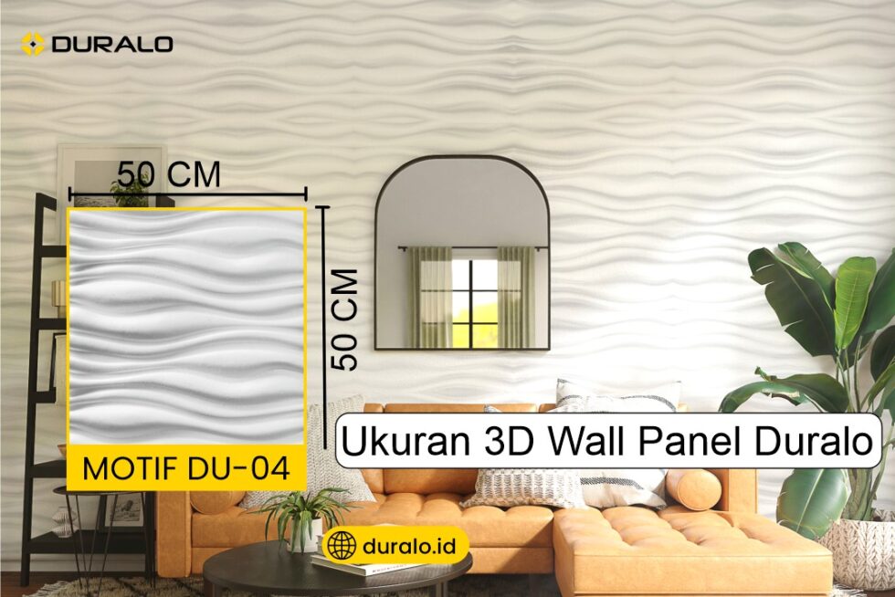 Ukuran 3D Wall Panel Duralo Perlembar - Duralo