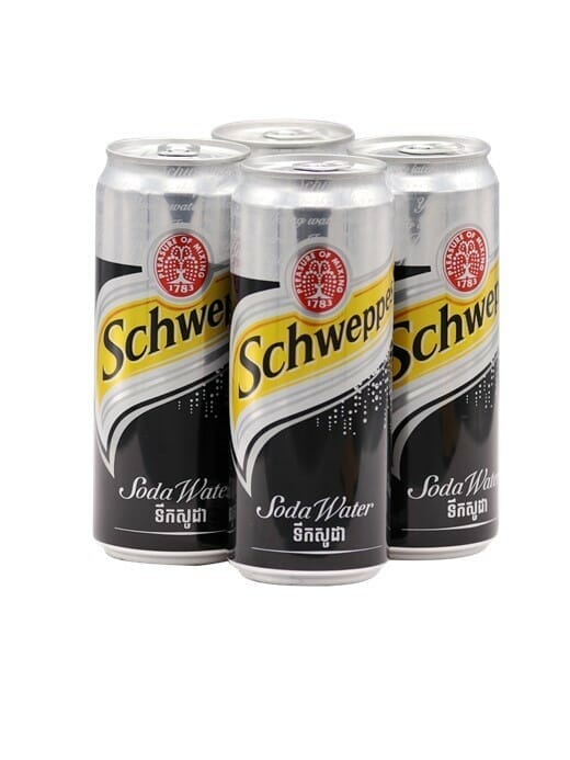 Schweppes Soda Water 330ml Pack/4Cans | S Liquor