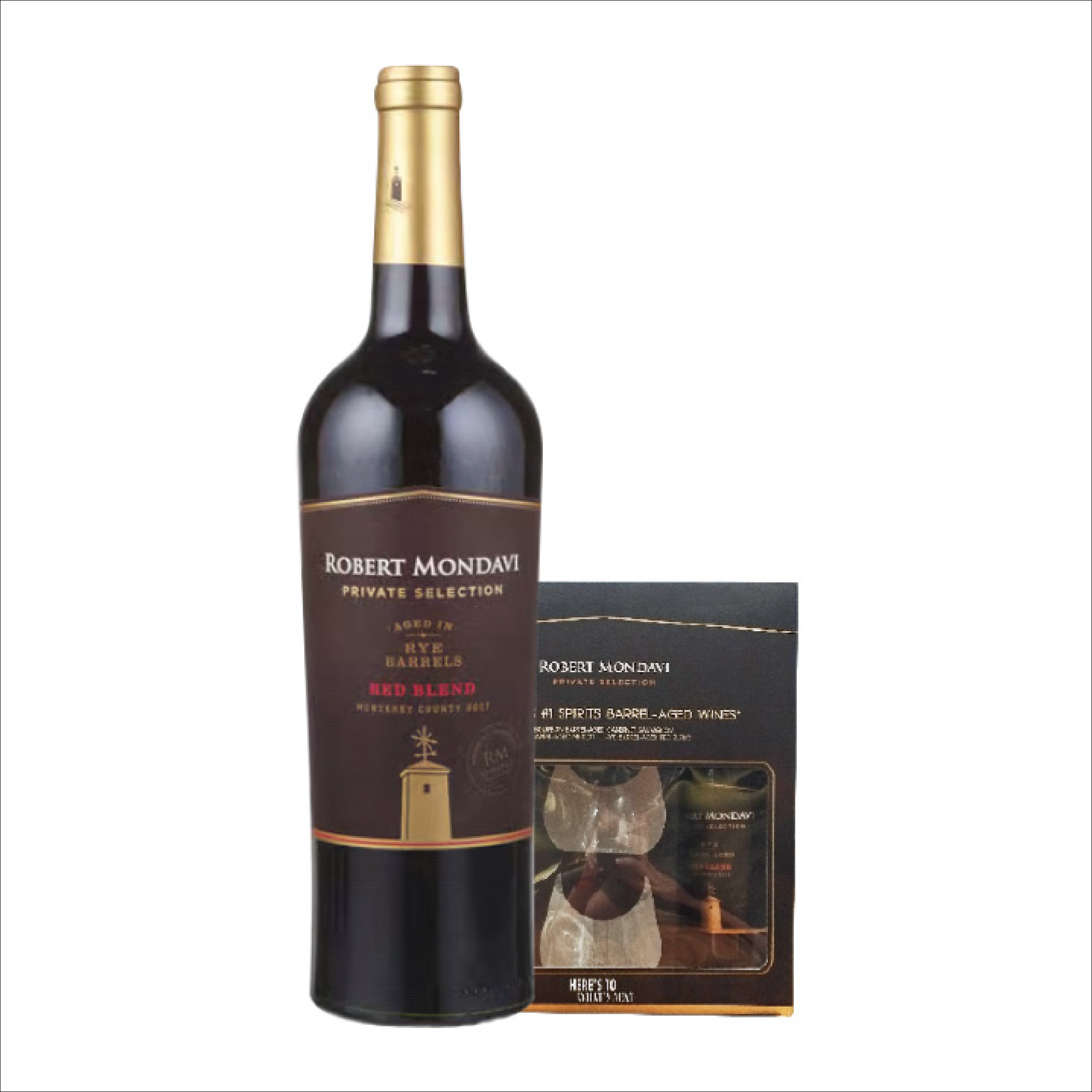 Robert Mondavi Private Selection RYE Barrel Aged Red Blend Gift Set ...