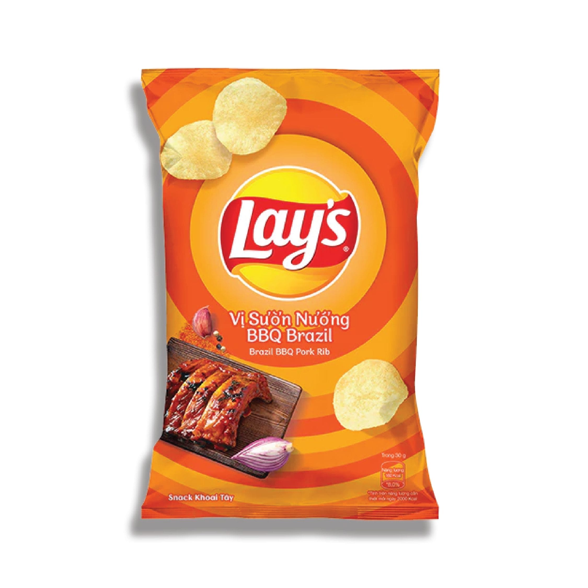 Lay's Brazil BBQ Pork Rib 43gm | S Liquor