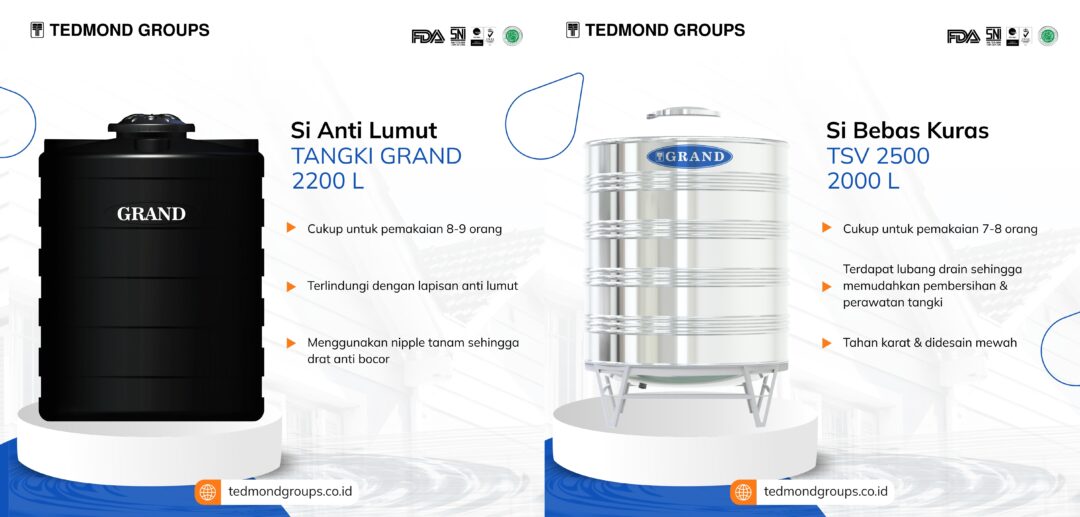 Update Harga Toren air 2000 Liter Terbaru - Produsen Tangki Air #1