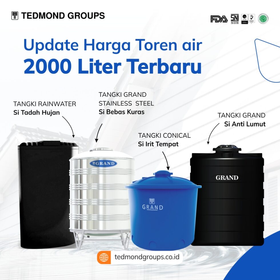 Update Harga Toren air 2000 Liter Terbaru - Produsen Tangki Air #1