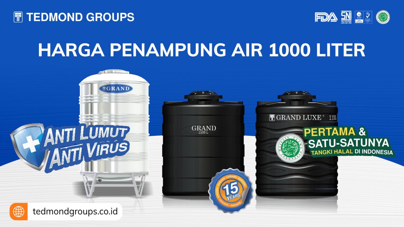 Daftar Terbaru Harga Penampung Air 1000 Liter All Merk