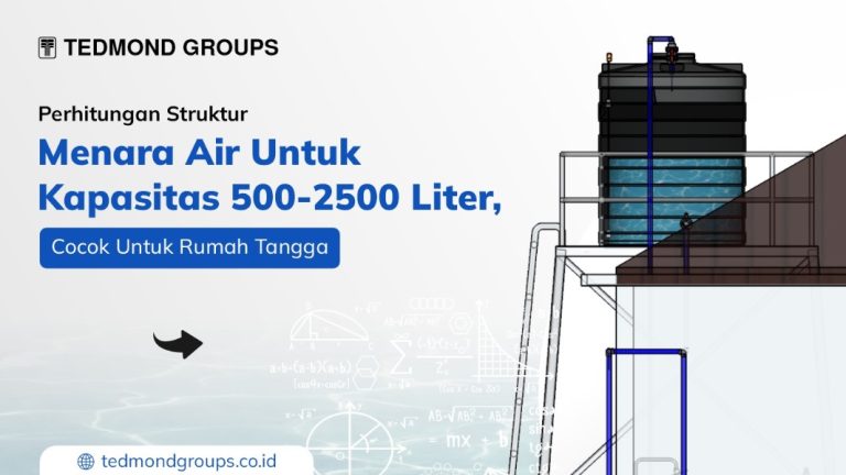 Perhitungan Struktur Menara Air untuk Kapasitas 500 - 2500 Liter Rumah Tangga