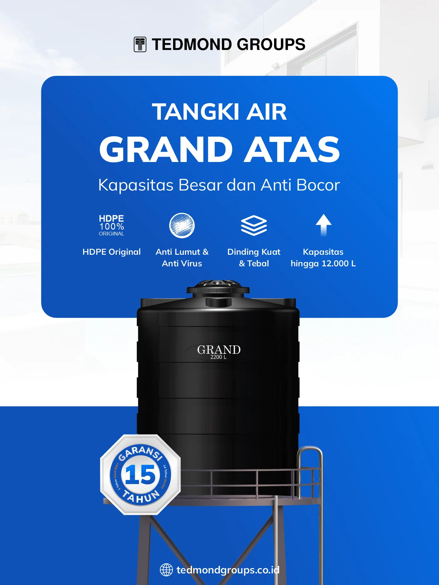 Tong Air Besar Apa Bisa Dijadikan Tandon? - Produsen Tangki Air #1
