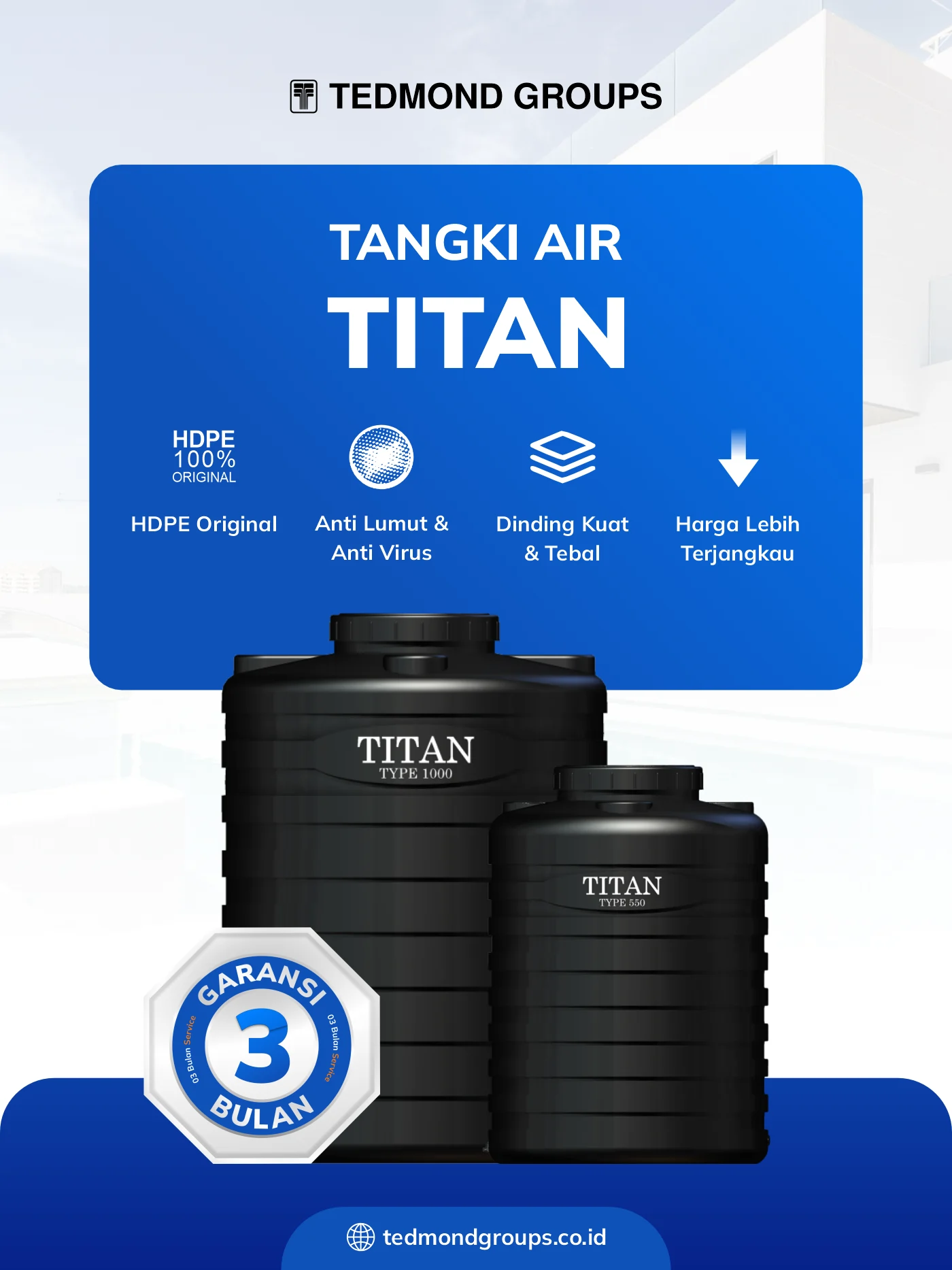 Update Harga Tandon Air Terbaru 2025 dan Ukurannya - Produsen Tangki Air #1