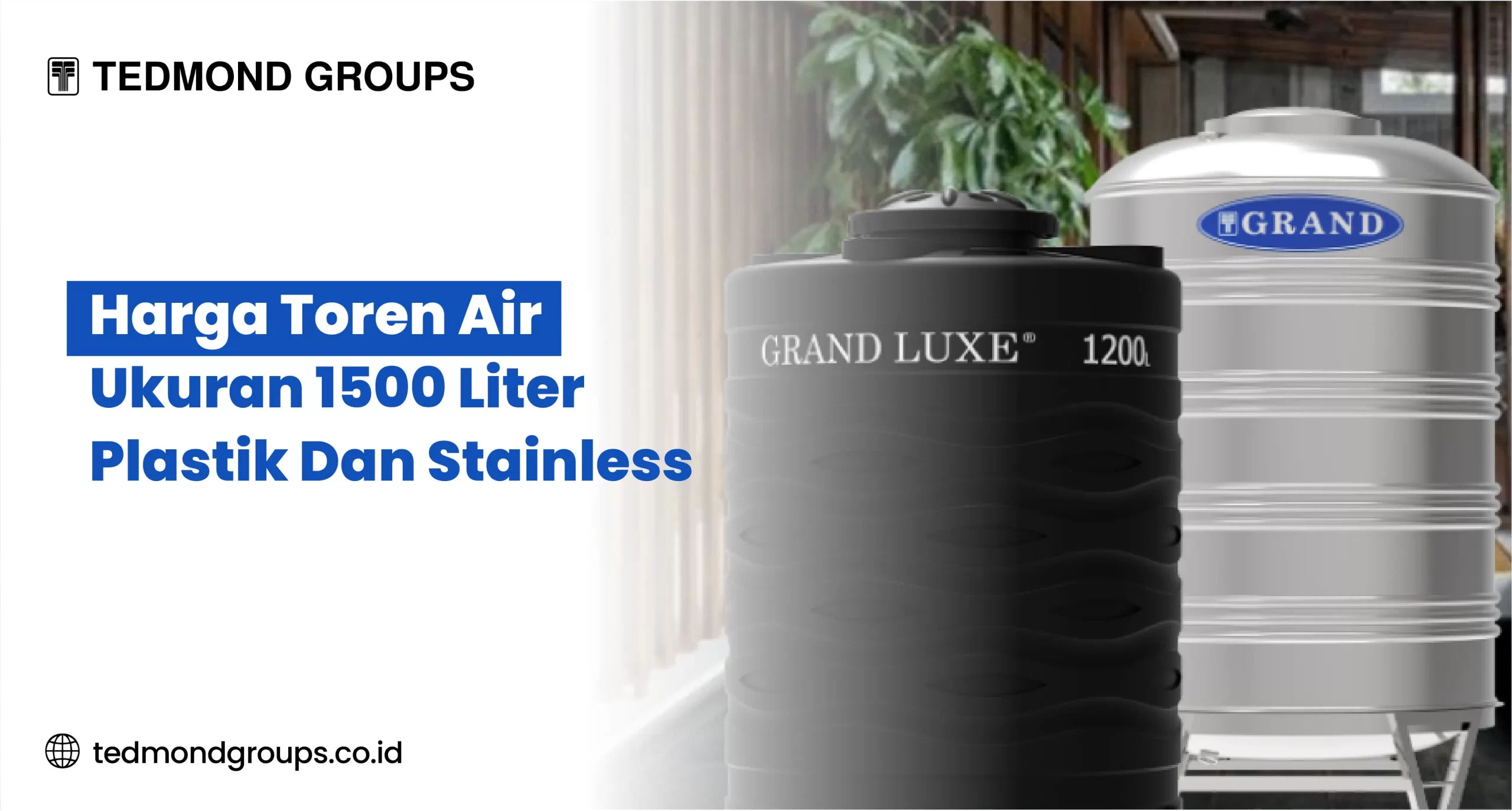 Harga Toren Air Ukuran 1500 Liter Plastik dan Stainless - Produsen ...
