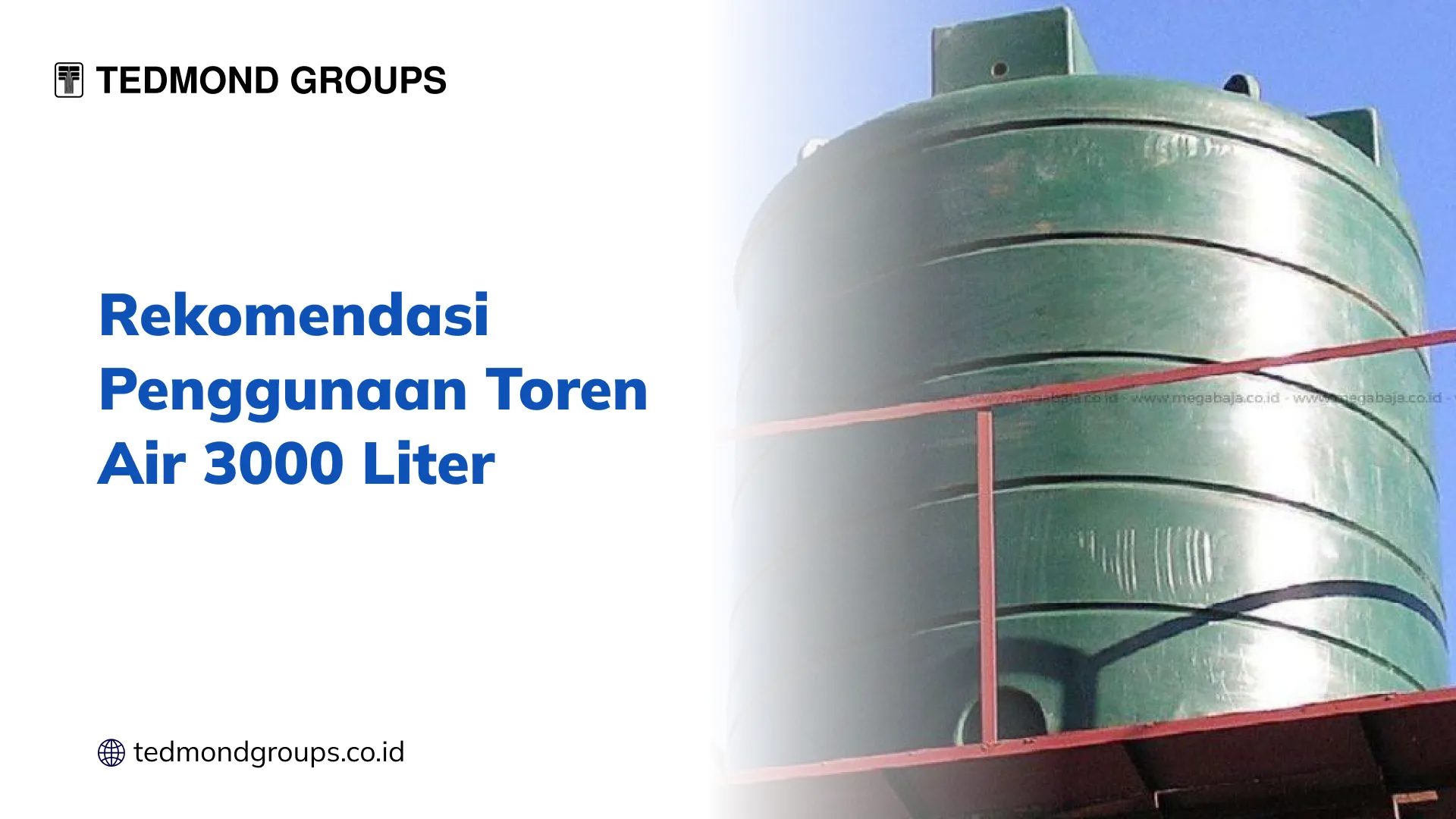 Harga Toren Air Ukuran 3000 Liter Paling Murah - Produsen Tangki Air #1